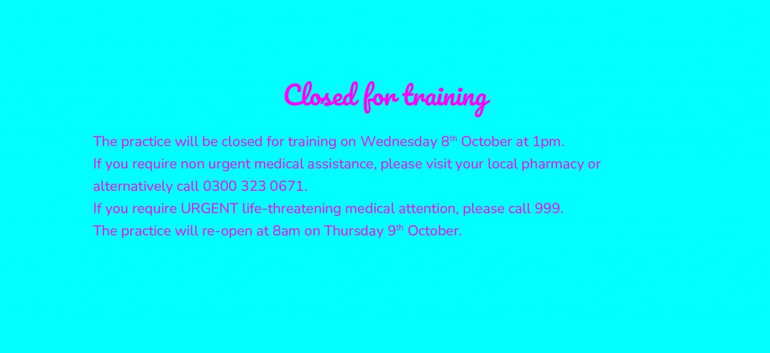 Closed for training • The Centre Surgery